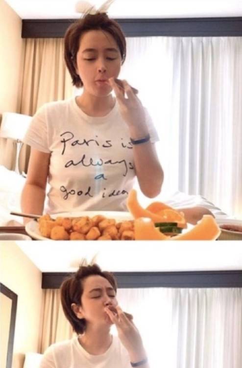 채식하는 줄 알았는데 혼자 고기 11인분 먹어도 드레스 여신 탑 배우 스포엔 뉴세이