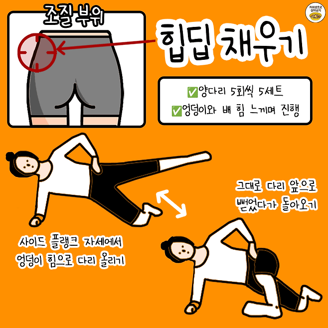 애플힙 만들 수 있는 엉덩이 부위별 운동 6가지 자취생으로 살아남기