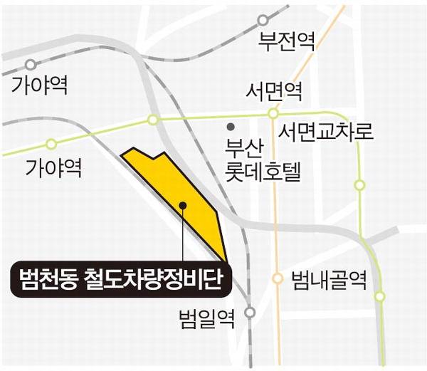 ‘부산형 판교 범천기지창 이전사업 교착상태