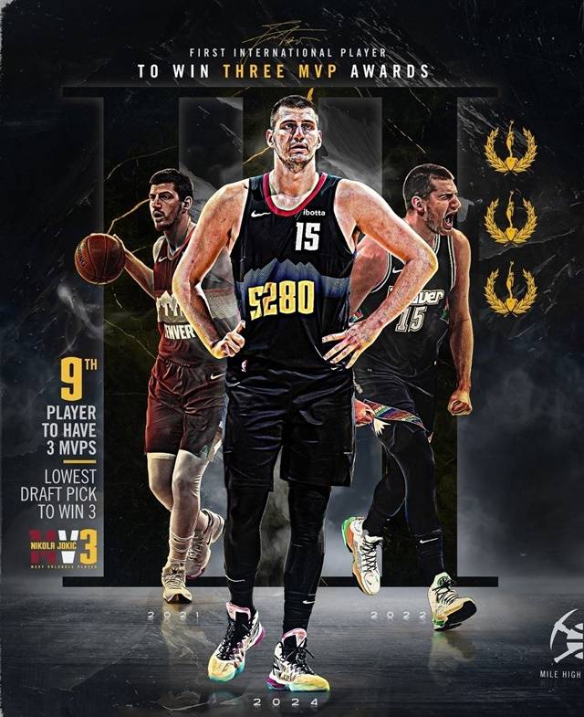 '손 흔들고 끝' 요키치 치곤 격한 세리머니, 벌써 3번째 MVP→조던·르브론 등 레전드 8명과 나란히