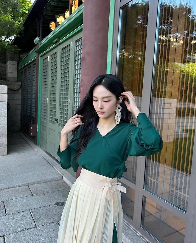 송소희 이제 한복은 데일리룩 5월을 만끽하는 원피스 롱스커트 레이어드 패션 스타와 패션