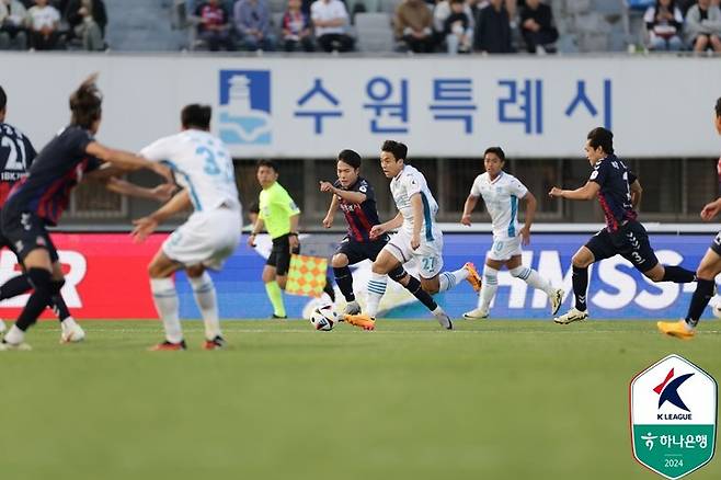 정승원 결승골 수원fc 선두 포항에 짜릿한 1 0 승강원 제치고 4위 등극