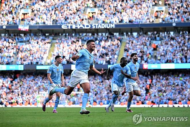맨시티 사상 첫 Epl 4연패 대업최종전 승리로 자력 우승