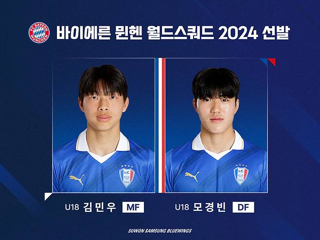 02 확률 뚫었다 수원 삼성 모경빈·김민우 뮌헨 월드스쿼드 2024 선발 쾌거