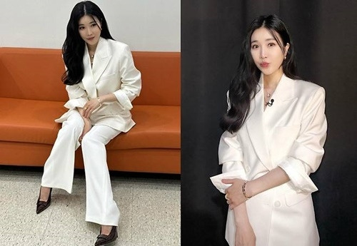이해리 집 나오면 커리어우먼 남편 또다시 반할 슈트 셋업 패션