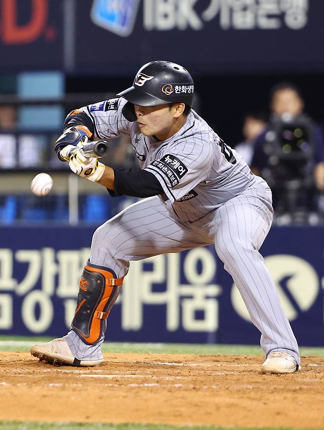 계속 준비해 한화 싹 바꾼 김경문표 야구20살 대타의 생애 첫 스퀴즈 기적 아니다