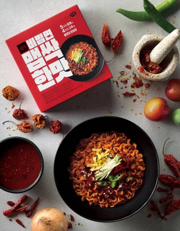 4가지 고추 매운맛 담았다 하림 ‘비빔면 맵싹한 맛