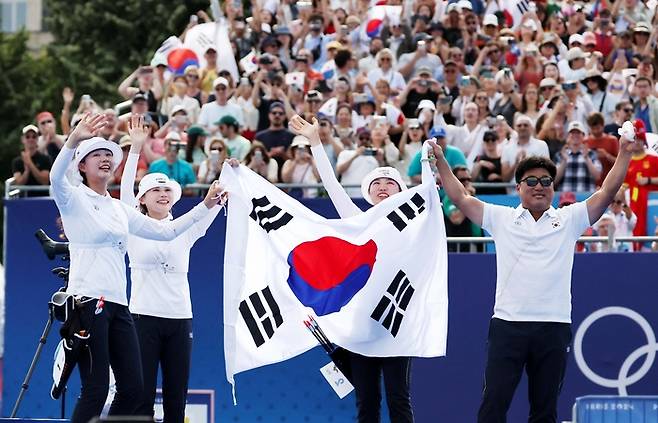 한국 여자 양궁 올림픽 단체전 10연패 신화 파리올림픽 장면들