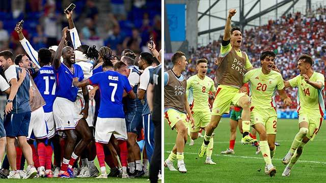 프랑스·스페인 남자축구 결승 진출 금메달 놓고 맞대결