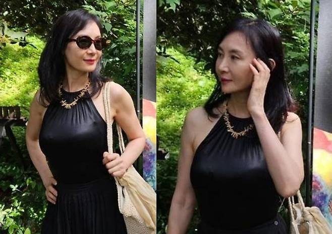 채시라 재벌집 사모님 분위기 귀티나는 아우라 레이어드 C컬펌 스타일 뷰티는 내운명
