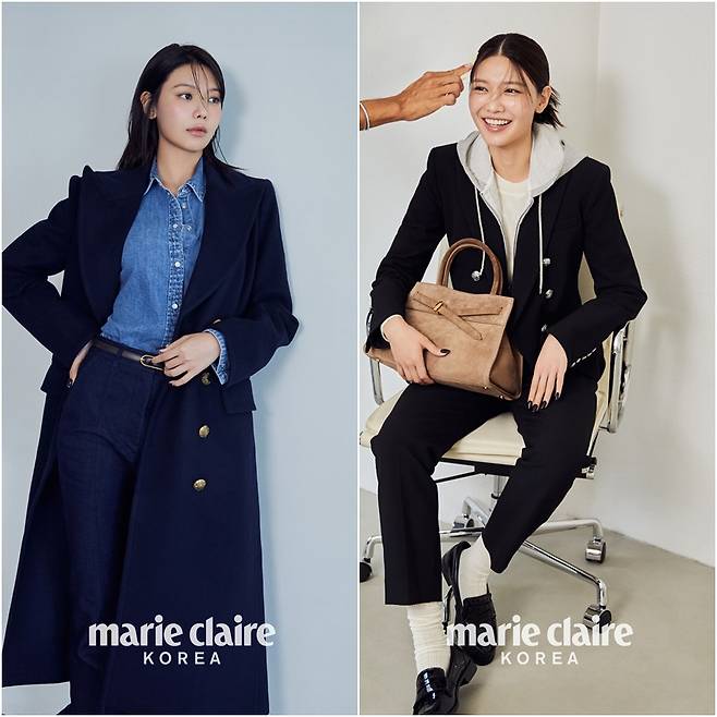 최수영과 함께한 세련된 가을 패션 드뮤어룩 트렌드를알려주는여자