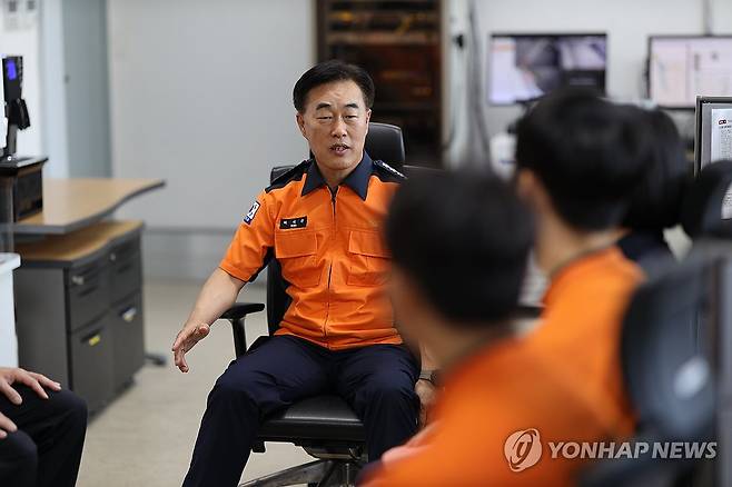 소방청장 소방차·헬기 도착시간 줄여 중증환자 신속 이송
