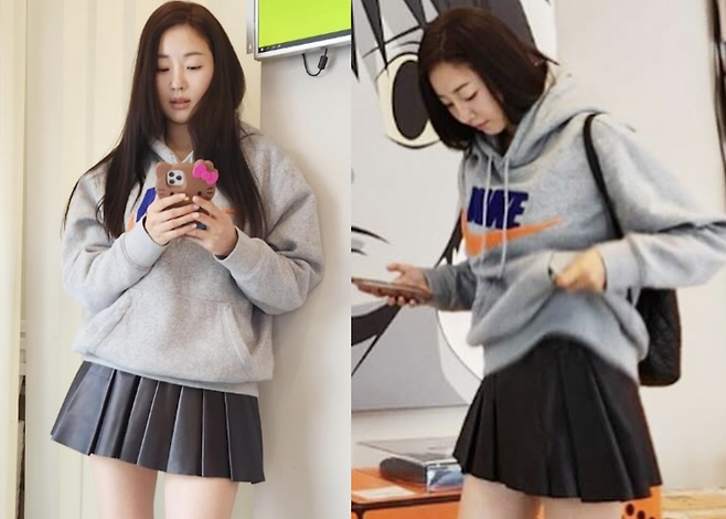 김사랑 46살 맞아 미니스커트 입고 완벽 비율 뽐내 스타픽