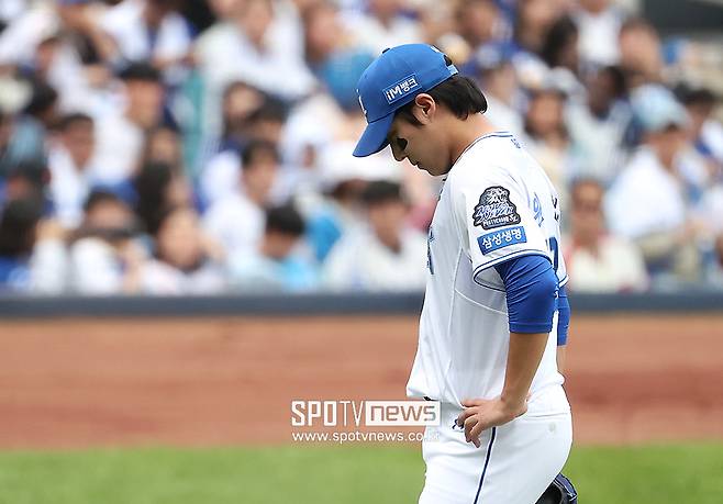 어깨 불편감 호소” 2⅓이닝 6실점 원태인 던지는 내내 아팠나 병원 진료 계획 無