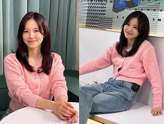장예원 매일매일 예쁨 갱신 러블리 청순美 핑크 카디건 데님룩 스타와 패션