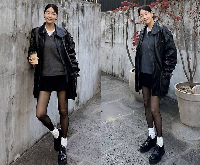 한지혜 엄마는 예뻤다 미니스커트 입고 어려진 동안 미모 뽐내 스타와 패션