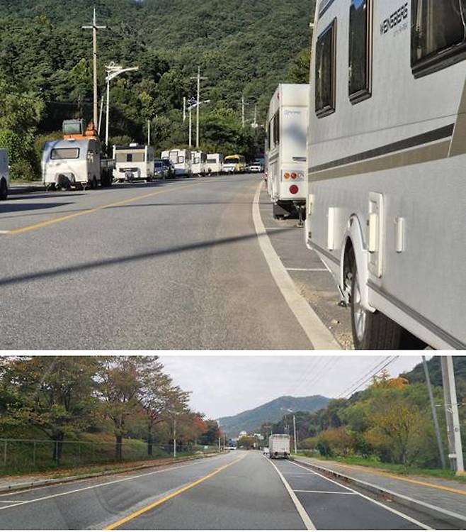 무료 주차장에 캠핑카 ‘알박기 사라졌다