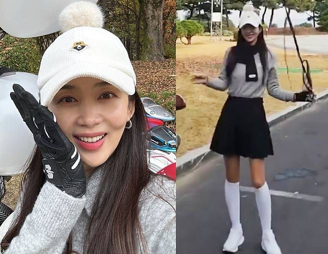 박솔미 필드 위에서 빛난 골프 패션 우아함과 캐주얼의 완벽 조화 뷰티는 내운명