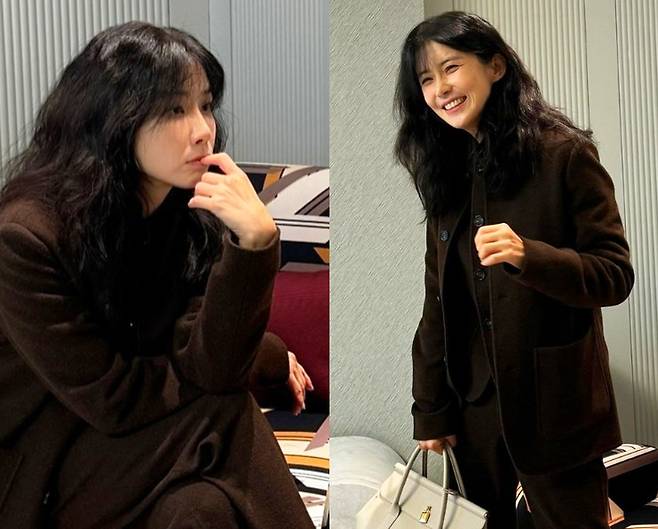 이보영 우아한 미인의 슈트 핏 차분한 늦가을 유행 드뮤어룩 뷰티는 내운명