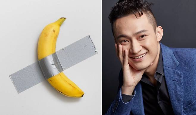 ‘테이프로 붙인 바나나 그 작품 86억원에 낙찰받은 사람은