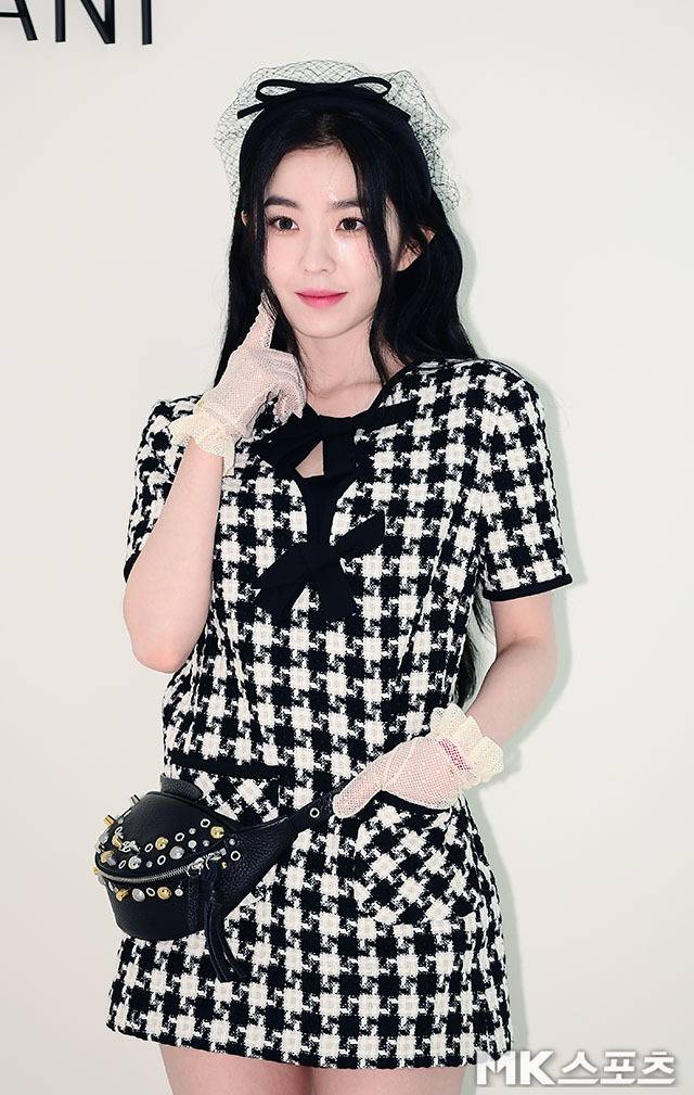 미모 서열 1위 아이린 인형처럼 걸어나왔다 리본 디테일로 업그레이드한 체크 원피스룩 스타와 패션