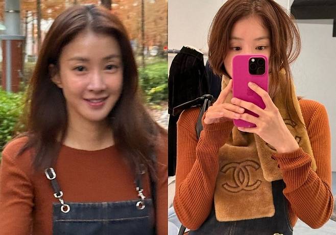 학비 7억 이시영 명품 C사 목도리 두른 근황 크리스마스 선물