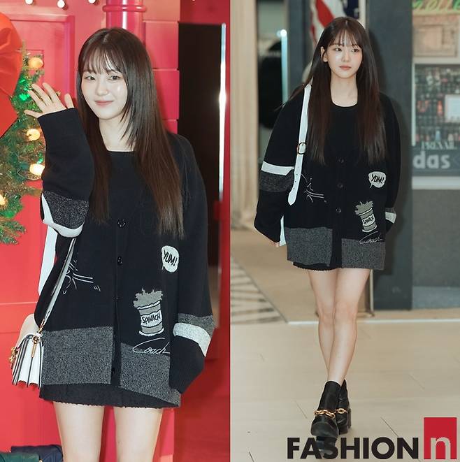 조이현 ‘혼례대첩 그녀 강추위 직진 상큼 니트 카디건 하의실종룩 패션엔