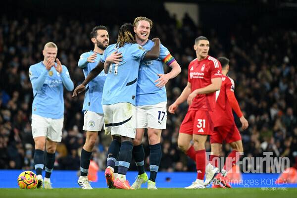 [pl.review] 7경기 무승 드디어 끝났다...'KDB 1골 1도움' 맨시티, 노팅엄 3-0 격파