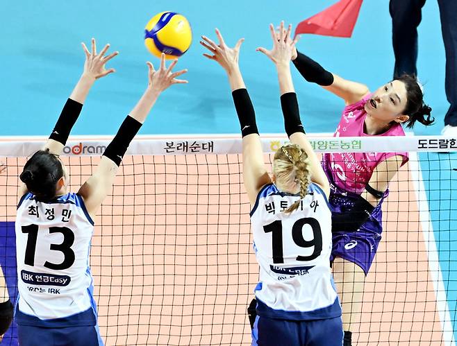 김연경투트쿠정윤주 65득점 폭발 흥국생명 개막 12연승 질주한국전력도 3 2 역전승종합