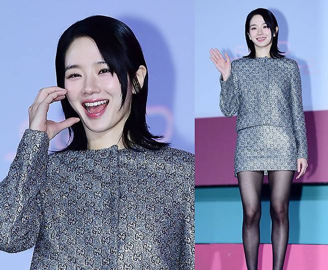 박규영 은빛 구찌에 빛나는 실루엣 미니멀한 투피스로 우아한 미모 뷰티는 내운명