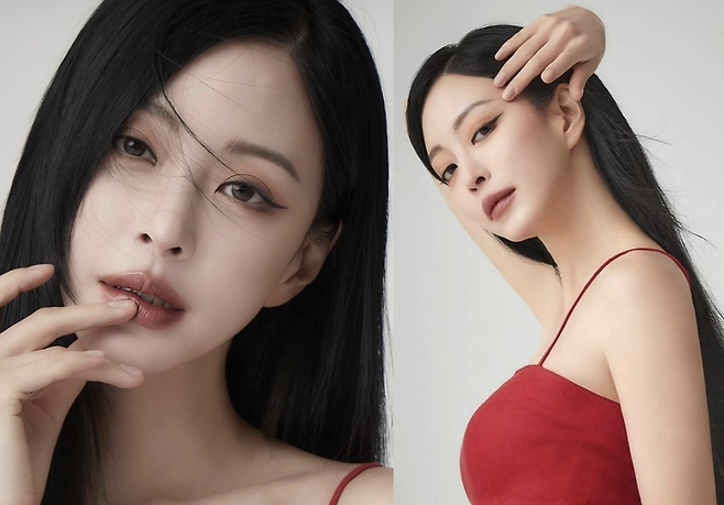 한예슬 43살 맞아 레드드레스 입고 여전한 정석미인 해피라이프