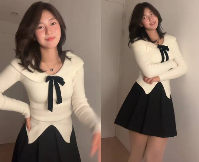 송종국 딸 송지아 김지원 닮은 인형 미모 사랑스러운 요정미 미니스커트룩 뷰티는 내운명