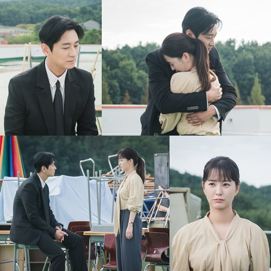연애 시작한 주지훈♥정유미 포옹으로 교감애틋한 위로 스킨십 사랑은 외나무다리에서