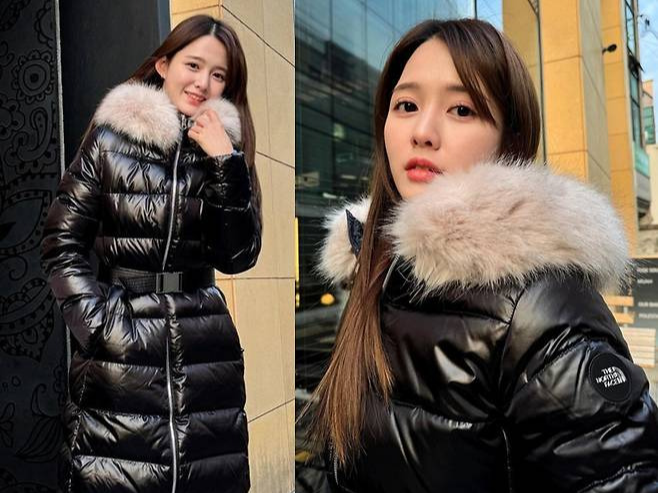 예비 새댁 남보라 포근함이 가득한 겨울 필승룩 롱패딩과 데님 팬츠의 조화 스타와 라이프