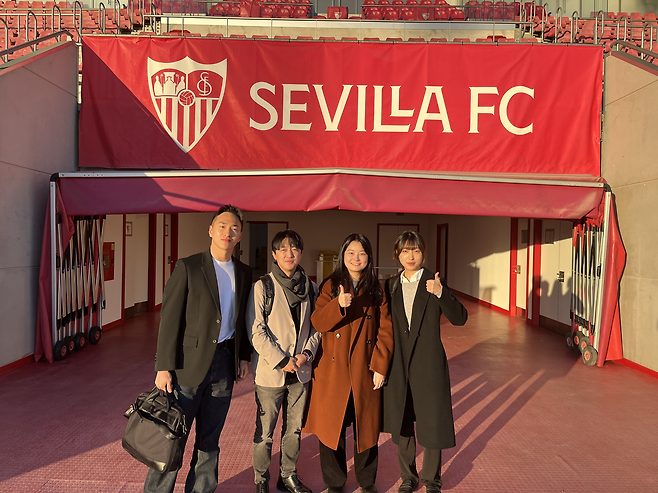 강원 세비야fc 현지 연수로 직원 역량 강화정호용 대리 장동우 최다인 최아름 사원 참여