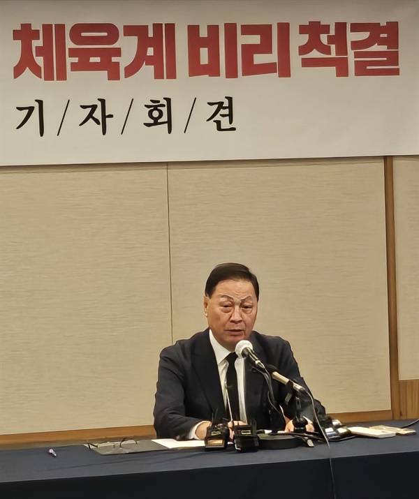 강태선 대한체육회장 후보 비리 의혹 이기홍 사퇴해야
