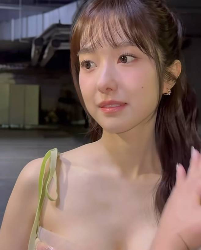 이혜성 동화 속에서 걸어 나온 듯 시퀸 리본 드레스로 꽃의 정원 소환 스타와 라이프