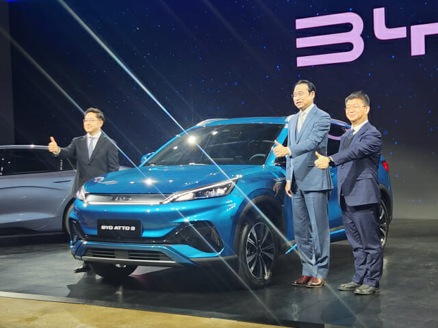 실구매가 2천만원대中 Byd 전기차 Suv ‘아토3 韓 출시