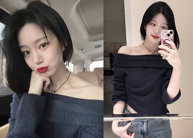 견미리 딸 이유비 일자핏 오프숄더 인형미모 뽐낸 여리여리 직각어깨 외출룩 뷰티는 내운명