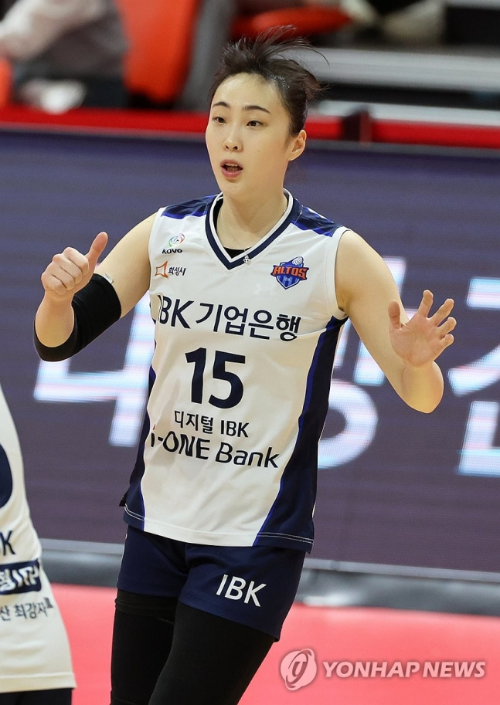 Ibk기업은행 황민경 역대 5번째 통산 리시브 정확 4000개 달성