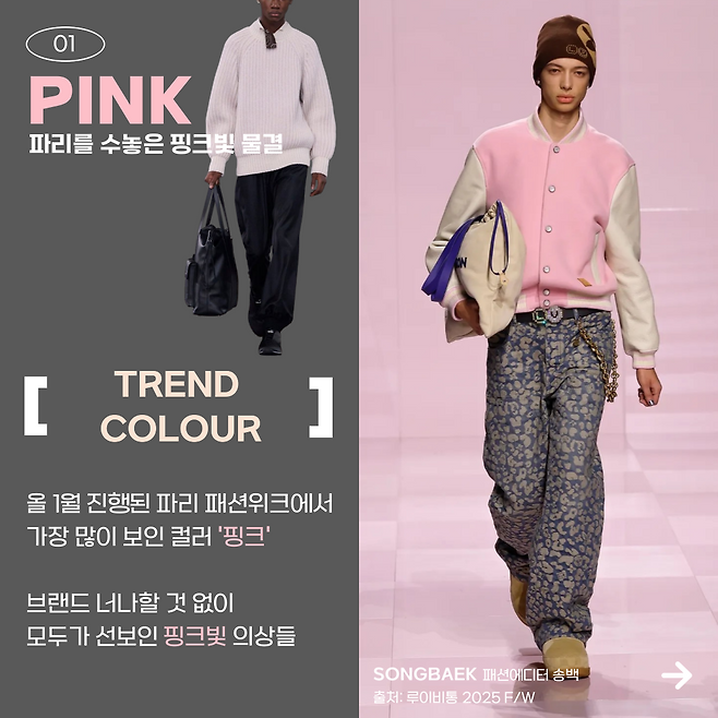 뭐니 뭐니 해도 남자는 핑크다 2025 Ss 트렌드 컬러 알아보기 패션에디터 송백