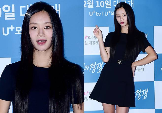 혜리 갈수록 슬림 V라인 삔 꽂고 불붙은 미모 경쟁 올블랙 미니원피스룩 대본은 내운명