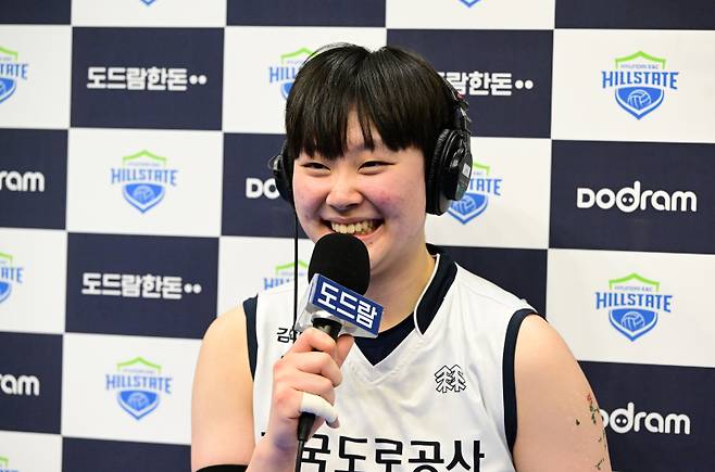 영플레이어상 예약한 신인 세터도로공사의 축복 김다은