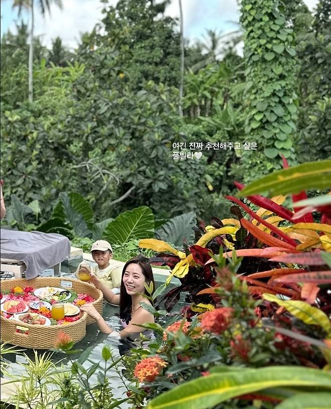 정순주 아나 발리 풀빌라 전세냈다 힐링 제대로 핑크 셋업 바캉스룩 뷰티는 내운명