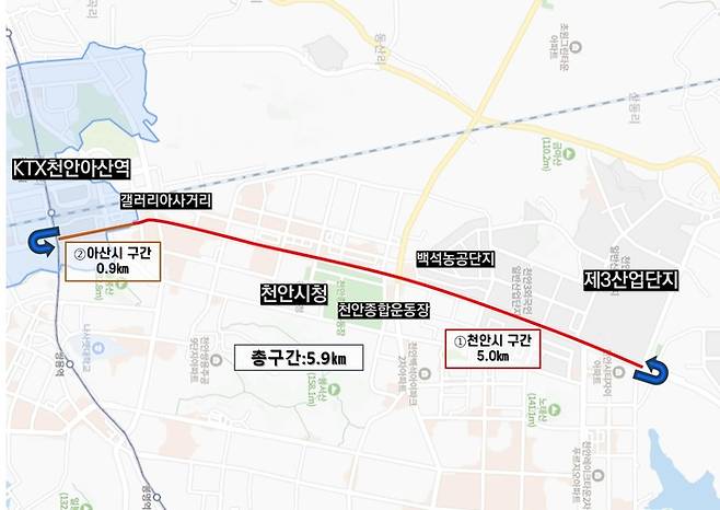 자율주행 대중 버스 천안 시청 중심 도로 시속 50㎞ 달린다