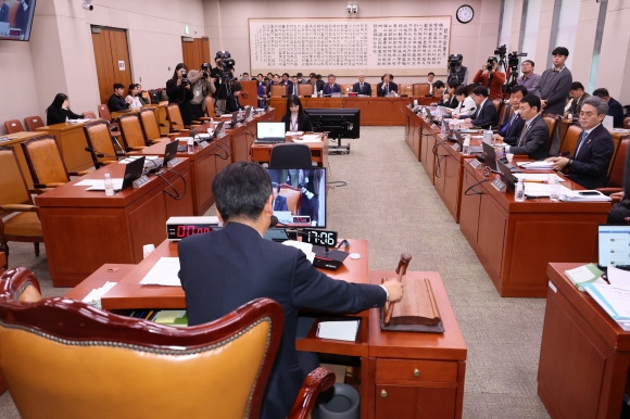 野 단독 ‘상법개정안 법사위 의결 與·경제8단체 기업 발목 비틀기”