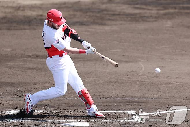 Mlb 88홈런 위즈덤 한국 무대 첫 홈런 폭발타구속도 1798㎞h