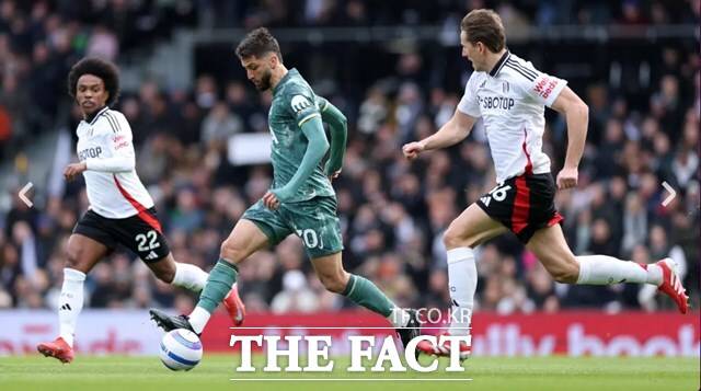 '손흥민 45분' 토트넘, 풀럼에 0-2 敗...EPL 3경기 연속 '무승'