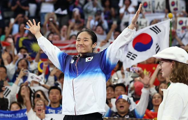 파죽의 20연승 적수가 없다 안세영 2년 만에 전영오픈 정상 탈환中 왕즈이 만나 2 1 역전승