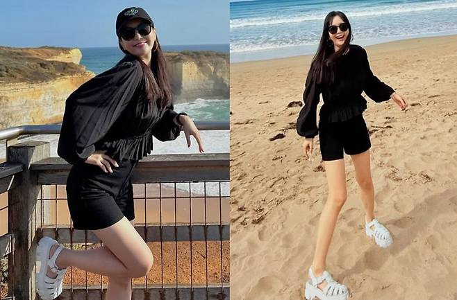 비호감 벗고 A급 미모 폭발 호주서 20대 비주얼 터진 방송인의 쇼츠룩 대본은 내운명